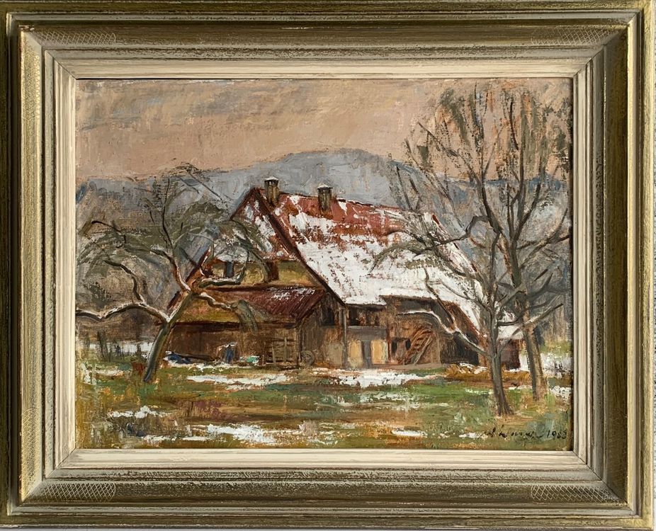 Max Widmer (1910-1991) grosses Gemälde (Gebraucht) in Root für CHF 805 – mit Lieferung auf ...