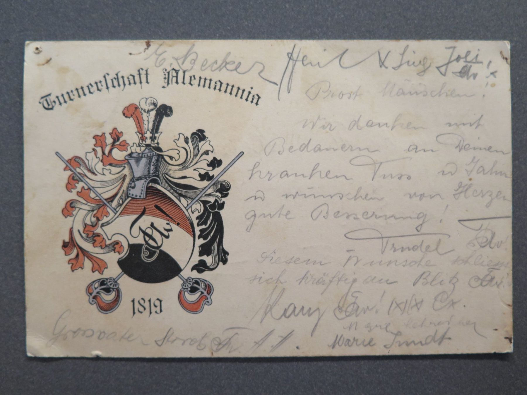 STUDENTIKA - TURNERSCHAFT ALEMANNIA BASEL - gel. 1907 (Gebraucht) in ...