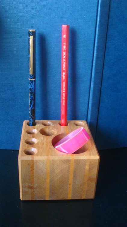 Stifthalter Holz 70er J. (Handcrafted NZ Timbers) markiert | Kaufen auf Ricardo