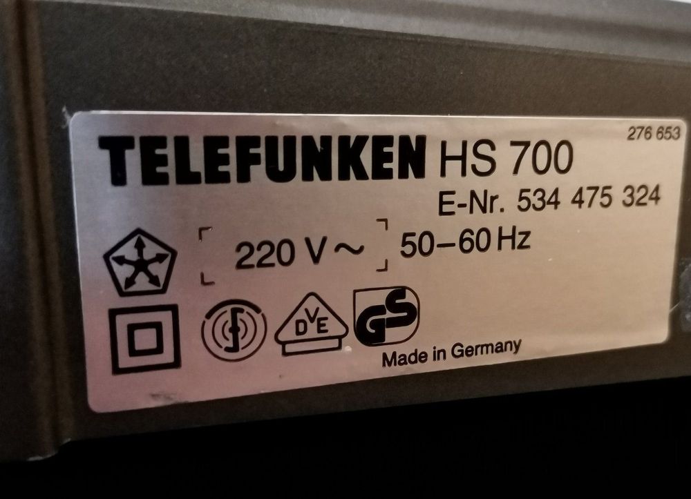 Telefunken HS 700 Plattenspieler Vintage (Gebraucht) in Sattel für CHF ...