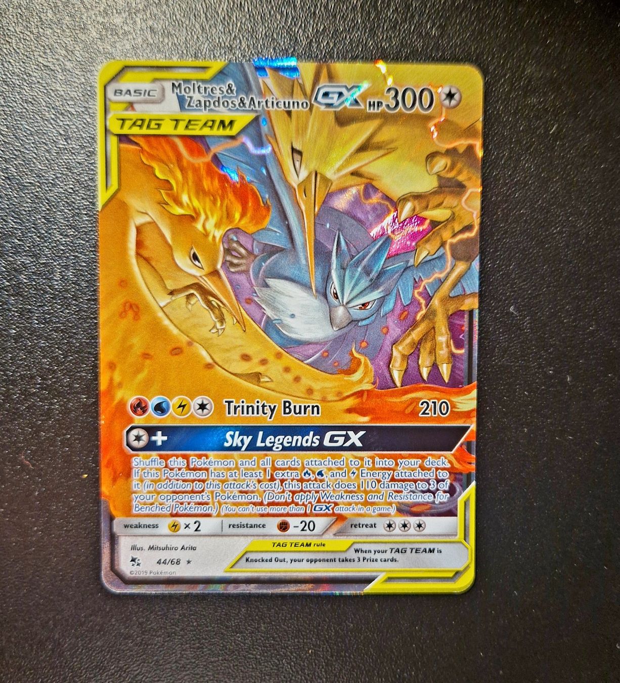 Moltres & Zapdos & Articuno GX TAG TEAM (EN) Hidden Fates 44 (Neu ...
