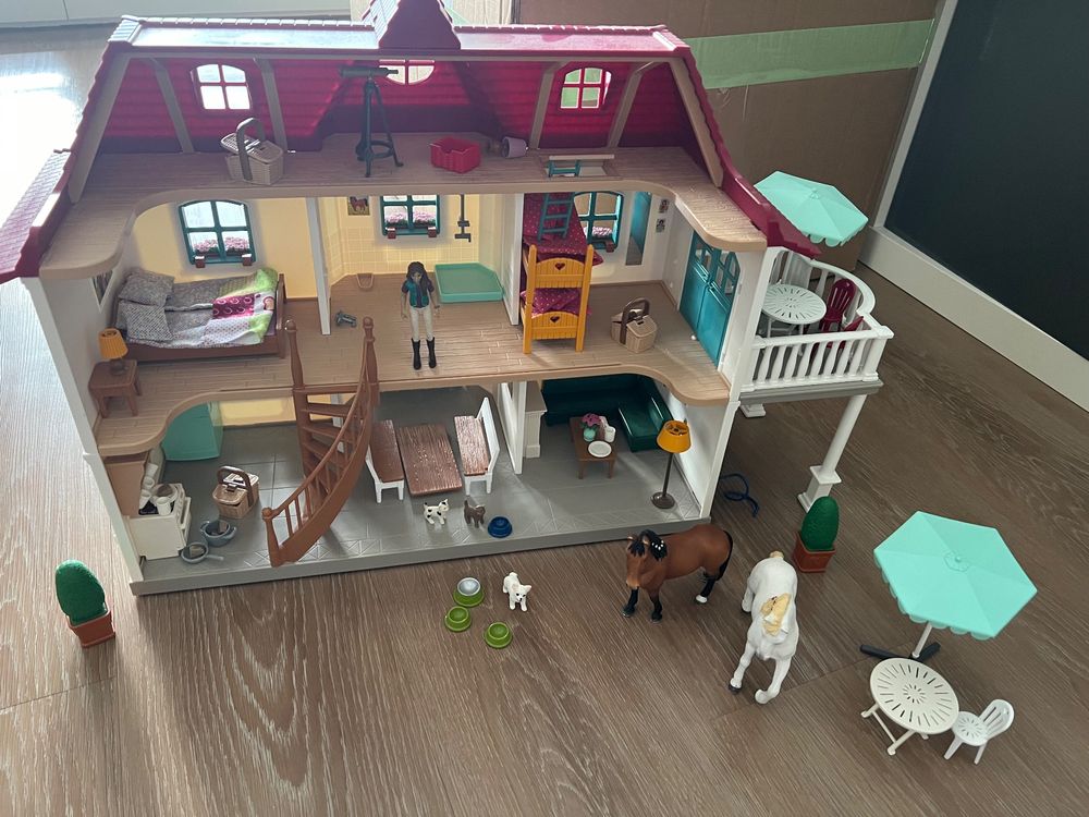 Schleich Pferdehof Lakeside 42551 Pferdestall Spielhaus (Gebraucht) in ...