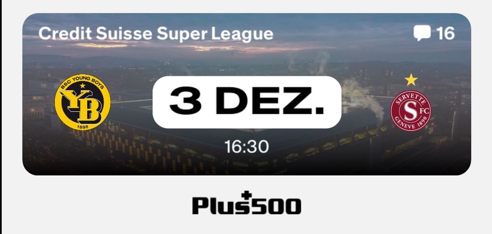 2 x Tickets. YB vs Servette | Kaufen auf Ricardo