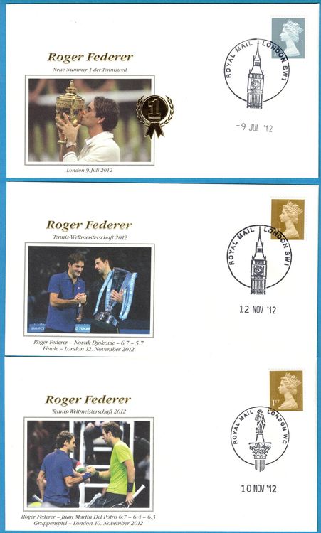 Roger Feder 1982 Neue No. 1 der Tenniswelt 3 Briefe | Kaufen auf Ricardo