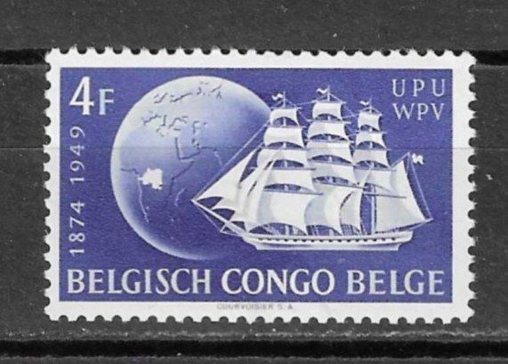 Timbre Congo Belge 1949 ** (Neuf (Voir description)) à Muraz (Collombey) pour CHF 0.4 – avec ...