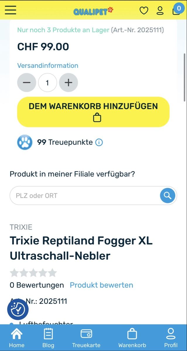 Neu Trixie Reptiland Fogger XL - Ultrasonic Humidifier (Neu und ...