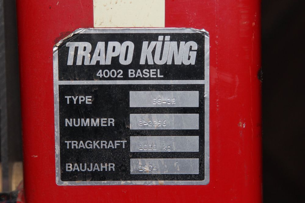 Elektro Hubwagen TRAPO KÜNG 1000 kg mit Bosch Motor (Gebraucht) in Muri ...