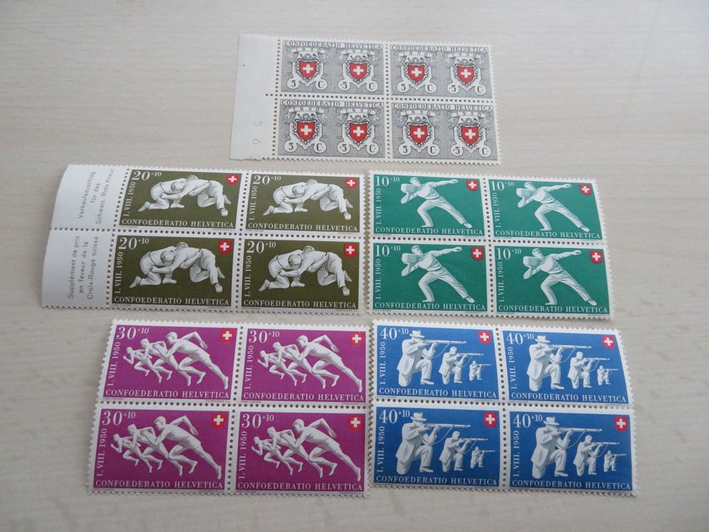 PP 1950 im 4er Block postfrisch** kat 120.- | Kaufen auf Ricardo