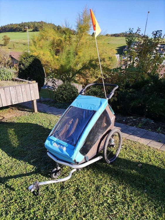 Croozer Kid plus for 2 mit viel Zubehör | Kaufen auf Ricardo