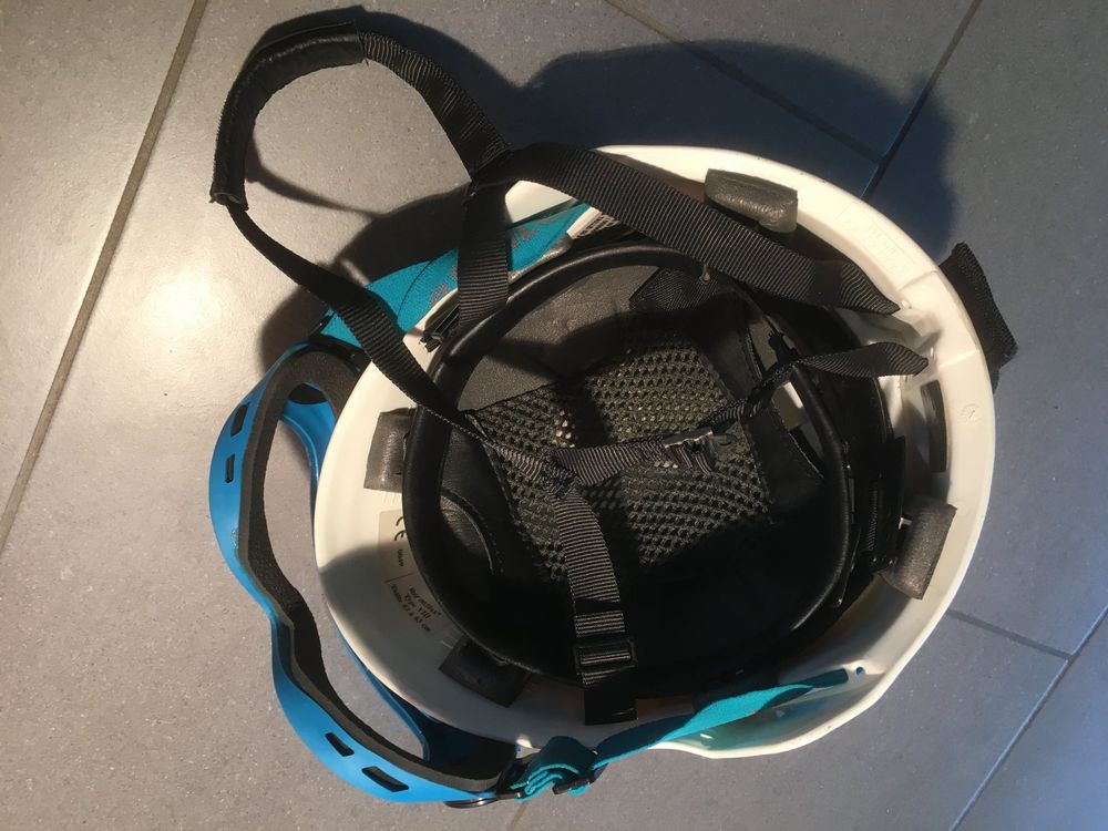 Feuerwehrhelm mit Schutzbrille (Samariter) CGF Gallet UIAA (Neu (gemäss ...