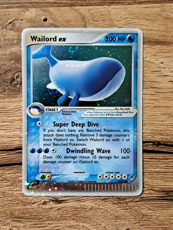 Pokémon Trading Card Game, Wailord ex, Sandsturm | Kaufen auf Ricardo