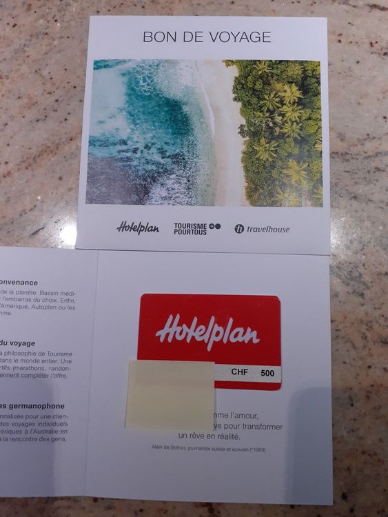 Bon de voyage Hotelplan (Neu und originalverpackt) in Saubraz für CHF ...