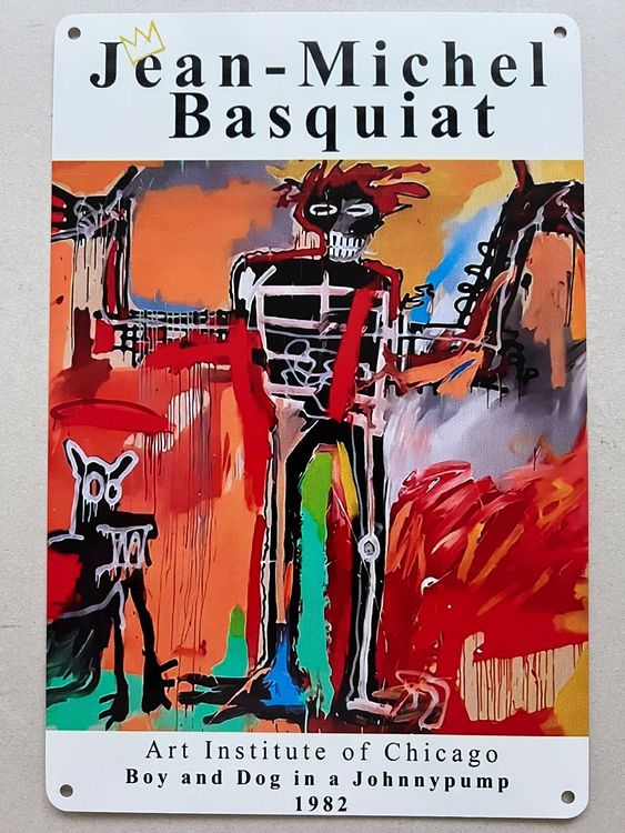 Blechschild « Basquiat » (Neu (gemäss Beschreibung)) in Basel für CHF 30 – nur Abholung auf ...