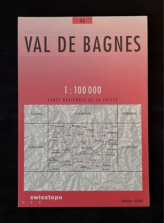 Swisstopo Landeskarte Val De Bagnes 1:100‘000 | Kaufen auf Ricardo