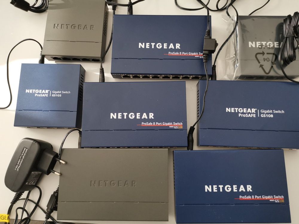 Switch Netgear 5/8 Anschlüsse 8 Stück | Kaufen auf Ricardo