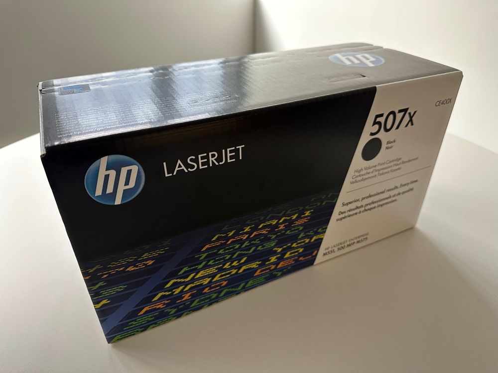 hp LASERJET Toner 507X / CE400X, Schwarz, Black, Noir, NEU (Neu und ...