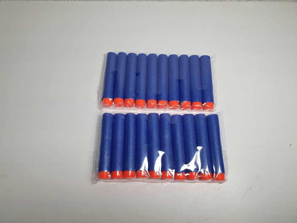 Nerf Pfeile Darts Munition 20 Stk. Blau 70mm (Neu und originalverpackt ...