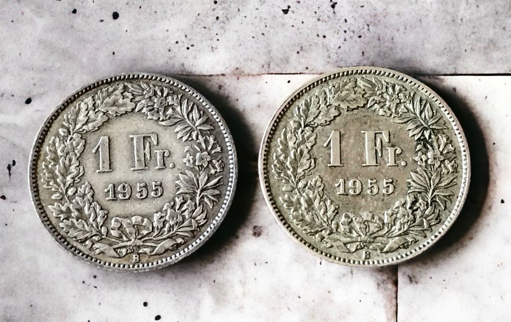 Schweiz 1 Franken Silber Jahrgang 1955 VZGL | Kaufen auf Ricardo