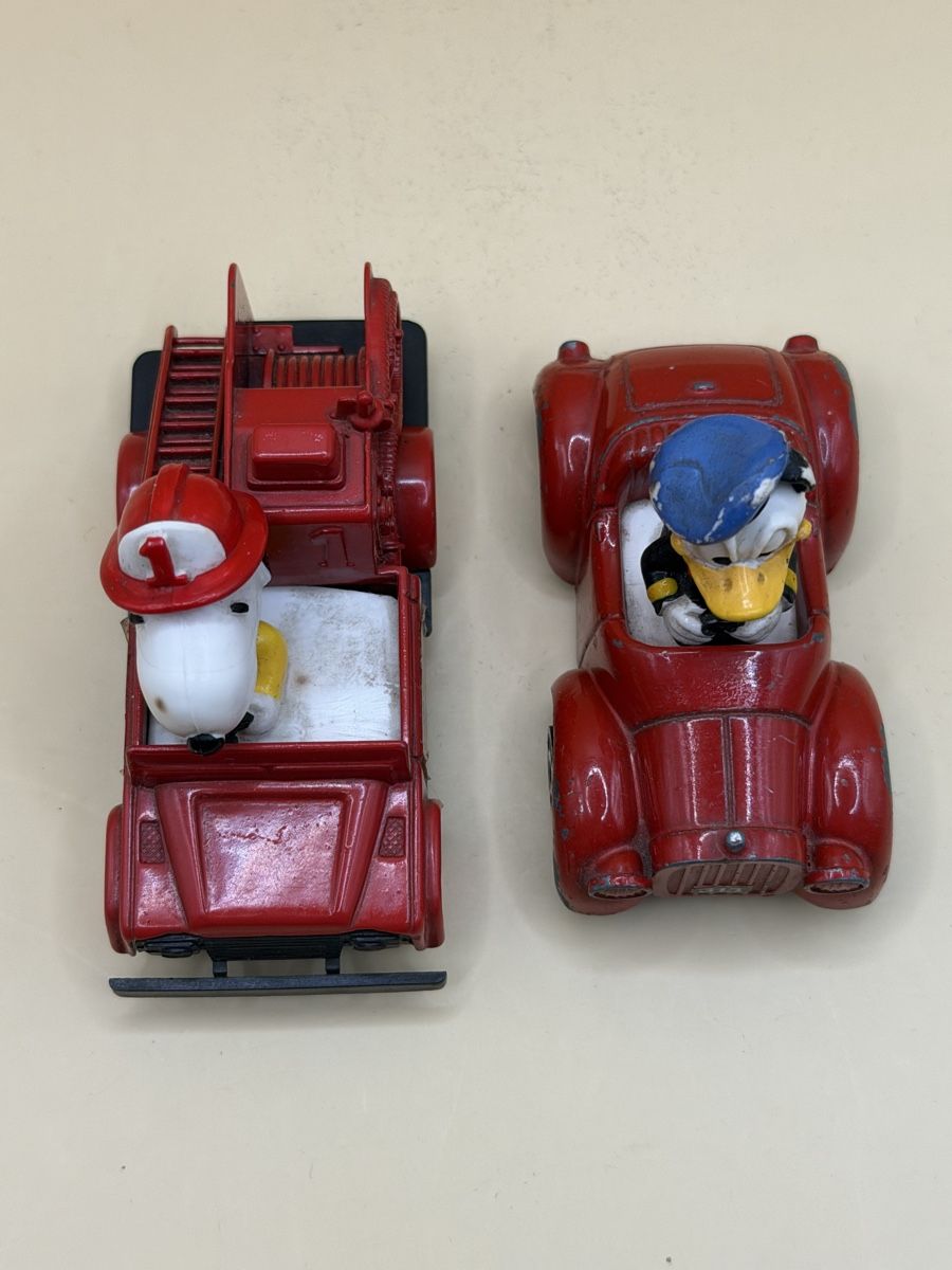 2 Vintage ESCI Figurenautos Snoopy & Donald Made in Italie (Gebraucht ...