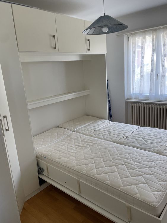 Eckkleiderschrank mit Schrankbett & Lattenrost (Gebraucht) in Trimbach für CHF 600 – nur ...
