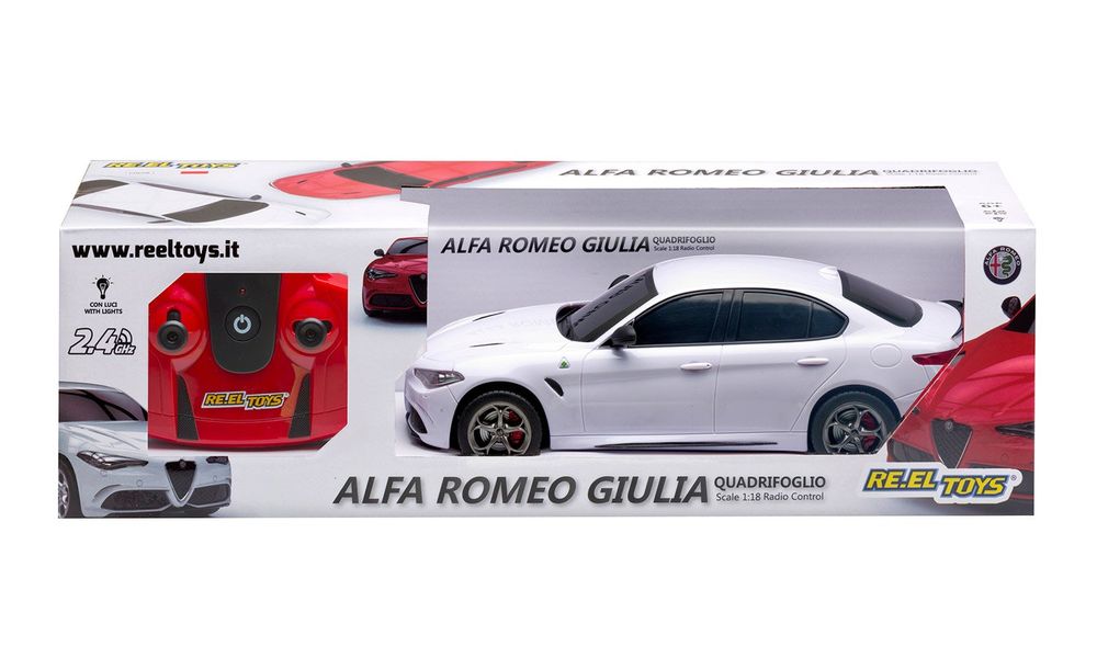 Alfa Romeo Giulia Quadrifoglio, RC 2.4 Ghz , RE.EL Toys 1:18 | Kaufen ...