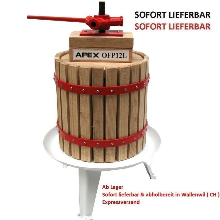 00065 - Obstpresse mit 1x Presstuch 12 Liter Beerenpresse (Neu und originalverpackt) in ...
