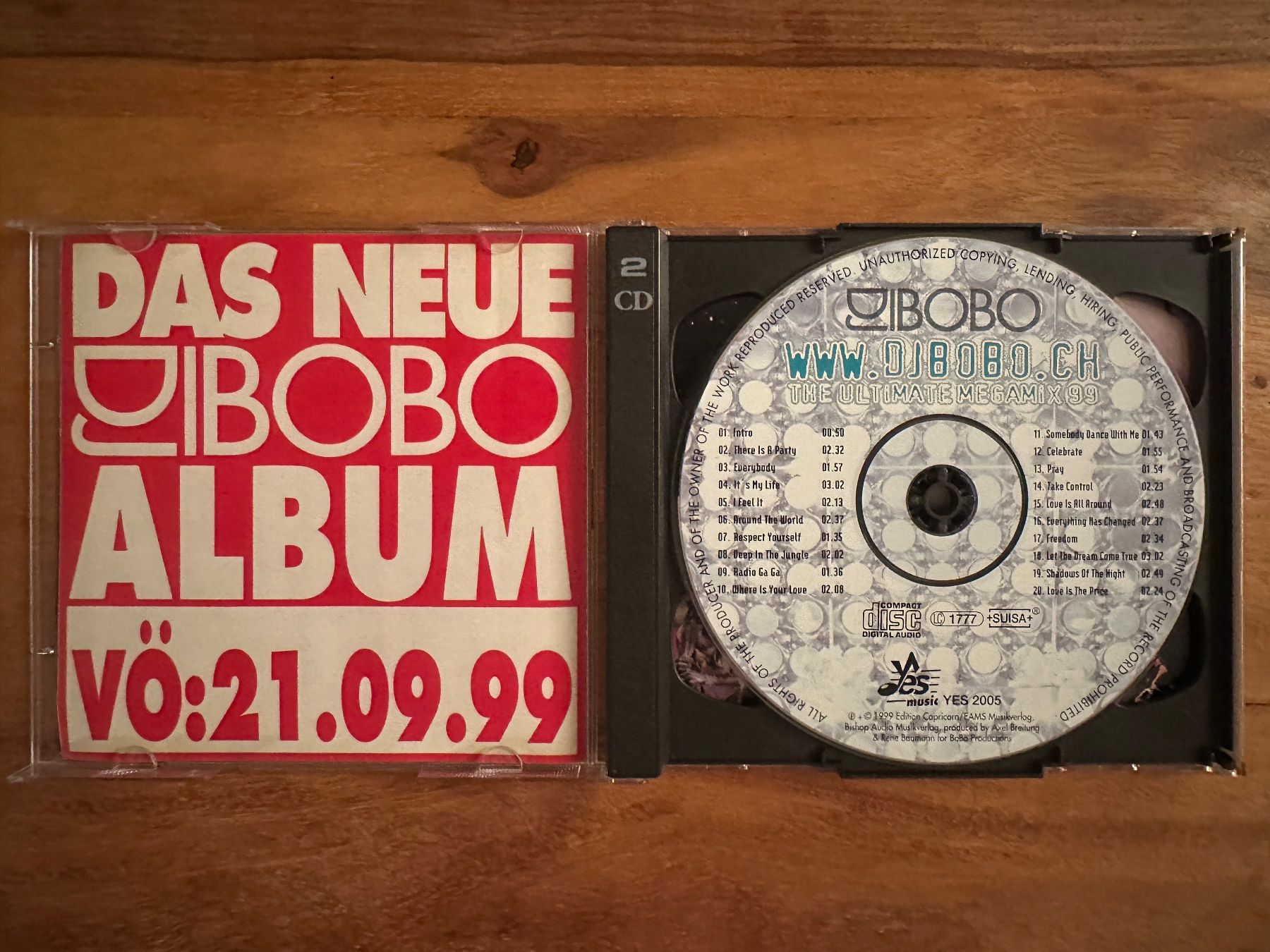 DJ BoBo ‎– www.djbobo.ch (The Ultimate Megamix 99) (Gebraucht) in ...