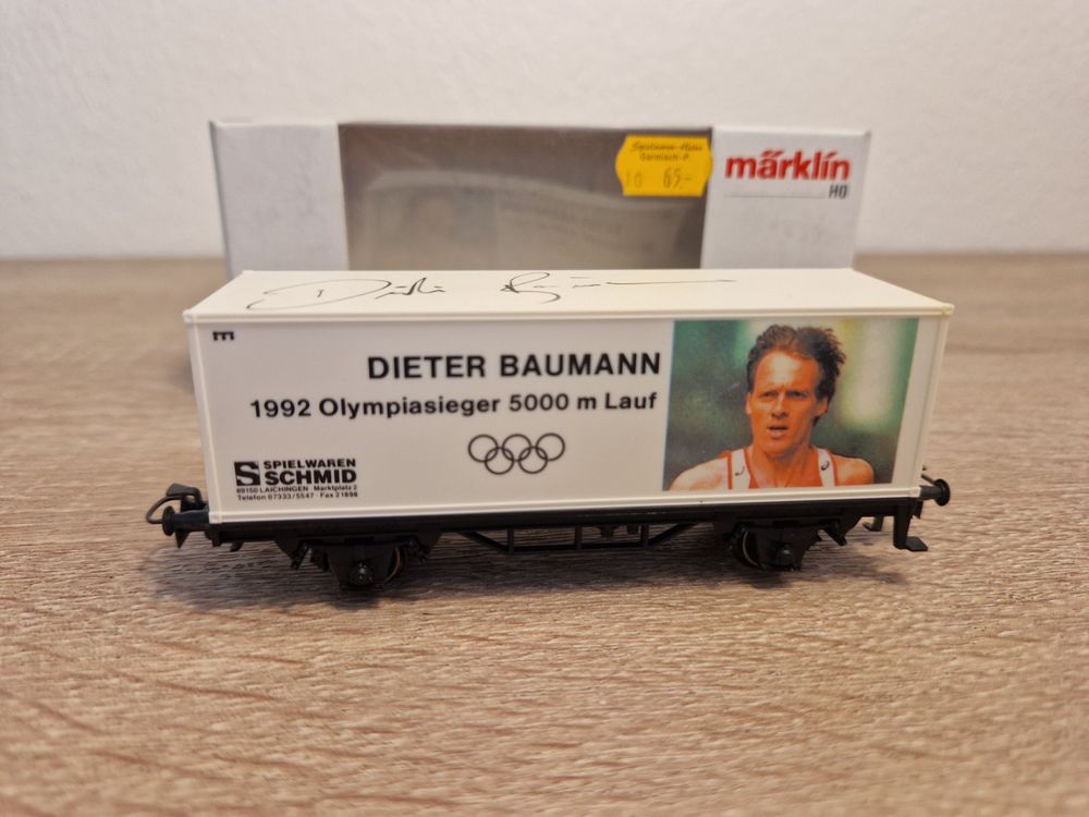 Märklin Containerwagen Dieter Baumann H0 OVP NEU (Neuf avec emballage d ...