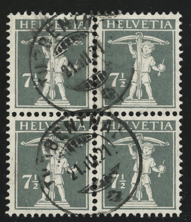 FWM Viererblock gest.: 138II Tellknabe, Turbenthal 1921 | Kaufen auf Ricardo