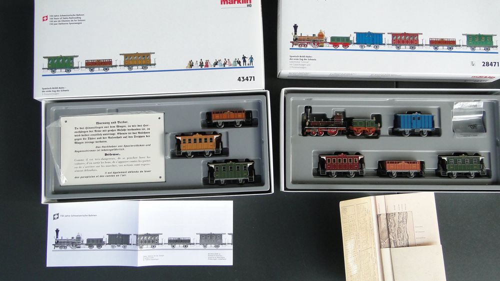 Märklin "Spanisch Brötli-Bahn" 28471, mit Zusatzwagen 43471 (Neu ...