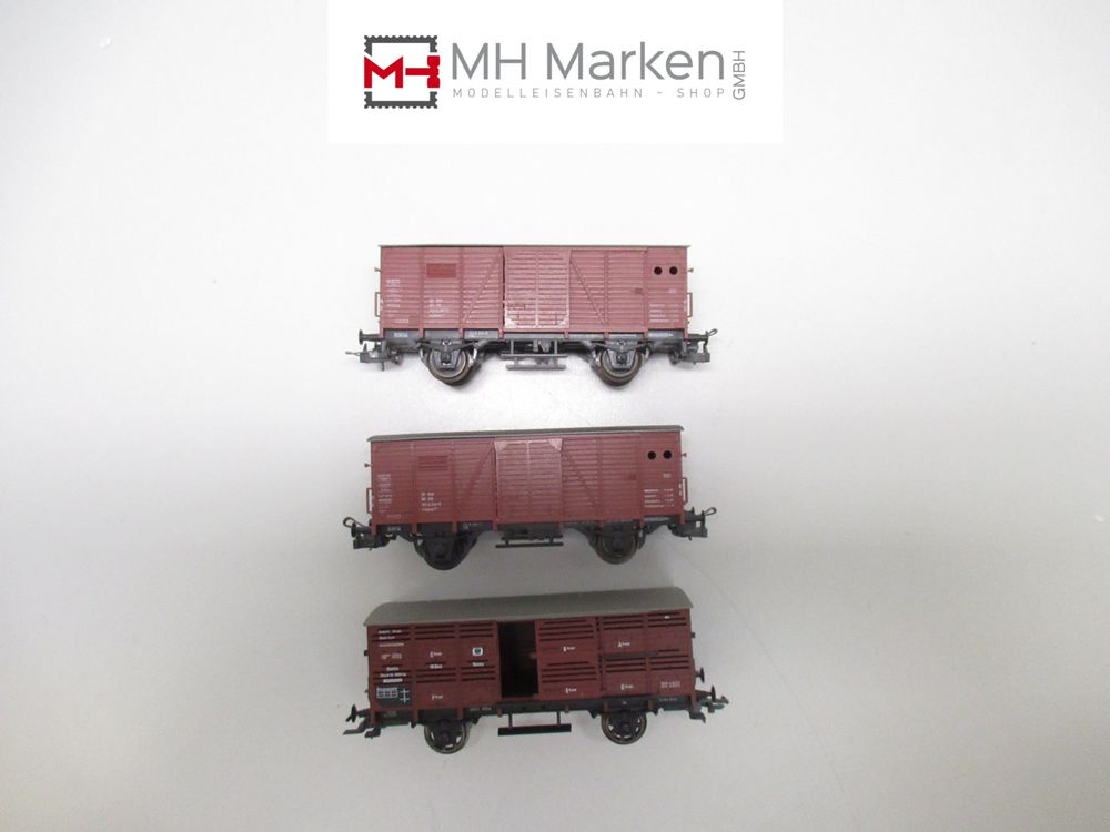 3er Set gedeckte deutsche Güterwagen Ohne OVP DC GS H0 (Gebraucht) in Basel für CHF 35 – mit ...