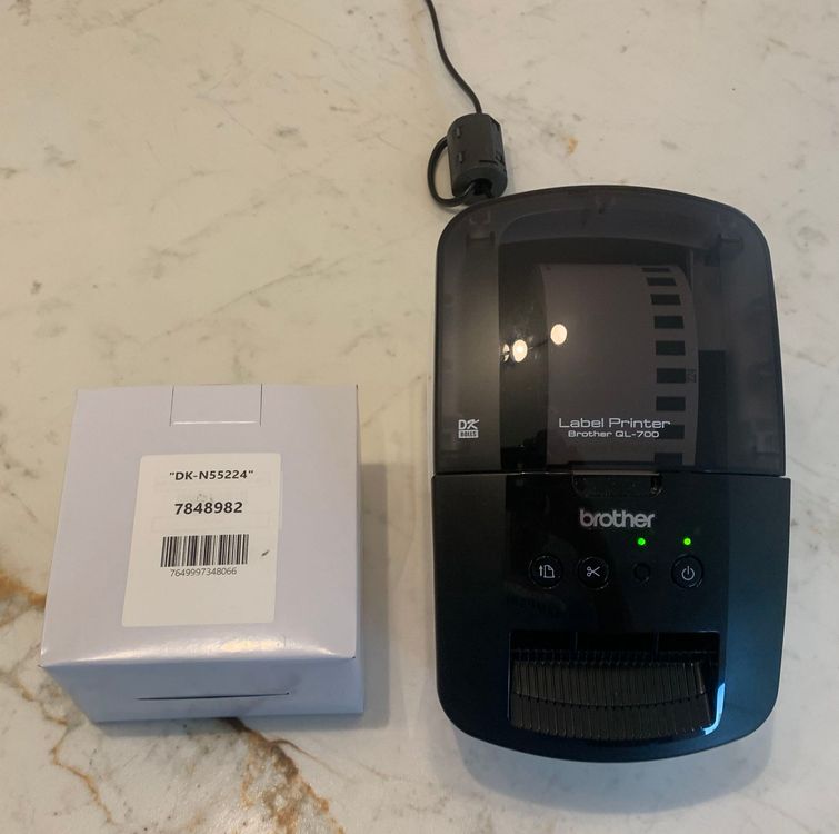 Brother QL-700 Address Label Printer - USB PC & MAC + 1 Roll (D ...