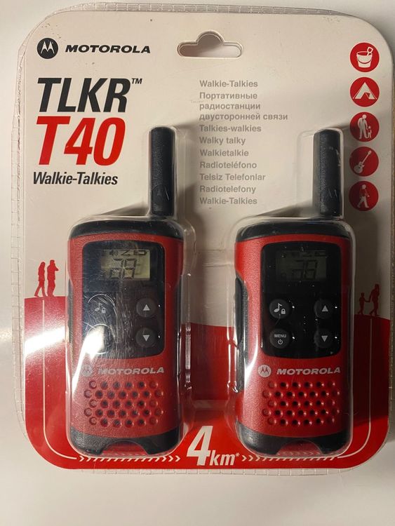 Motorola TLKR T40 Walkie-Talkies (Neu und originalverpackt) in ...