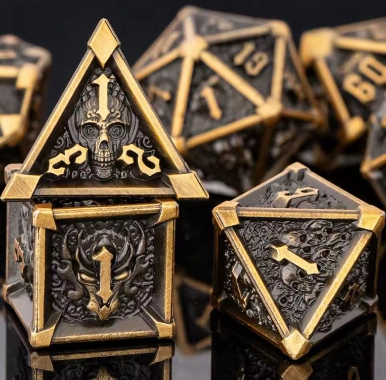 Dungeons and Dragons d&d dnd metal Würfel (Neu (gemäss Beschreibung ...