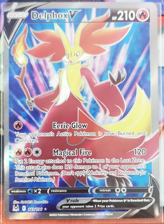 Pokemon Delphox V 173/196 Ultra Rare Lost Origin EN | Kaufen auf Ricardo