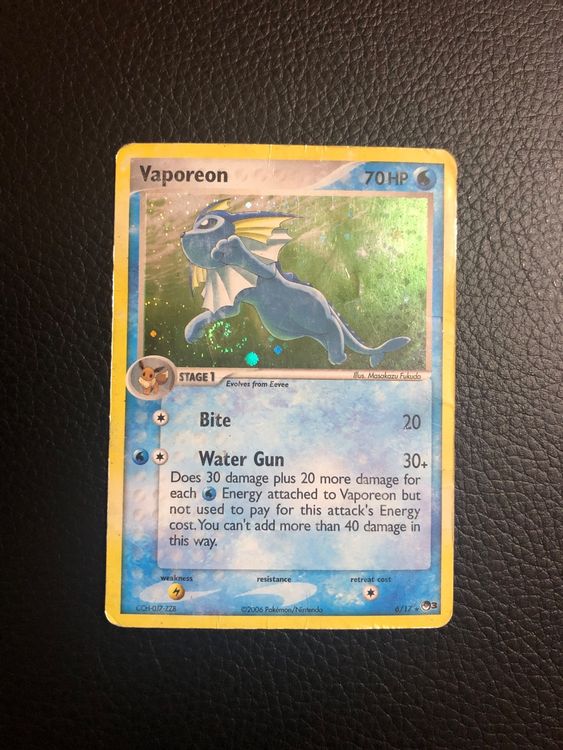 Pop Series 3 - Vaporeon Holo 6/17 Ab 1 | Kaufen auf Ricardo