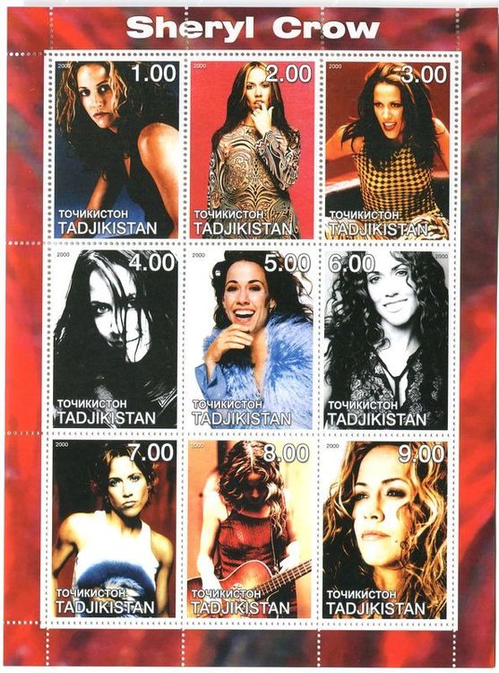 Block "Sheryl Crow". Tadschikistan (Neu und originalverpackt) in Basel ...