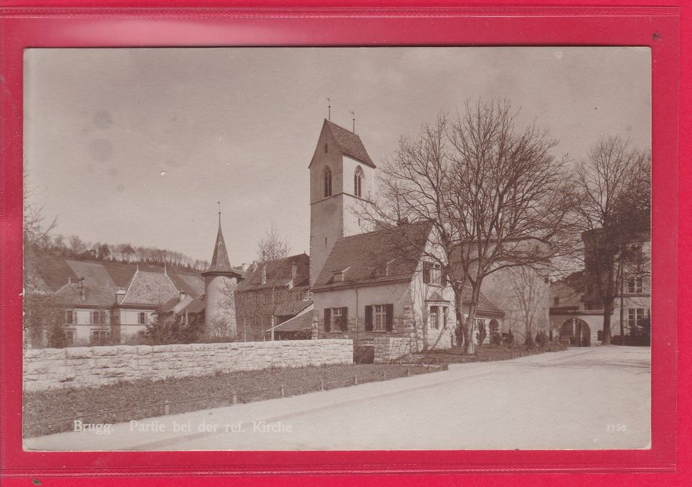 BRUGG, PARTIE BEI DER REF. KIRCHE, 25.5.1924 (ANTIK) (Gebraucht) in Oberrieden für CHF 2 – mit ...