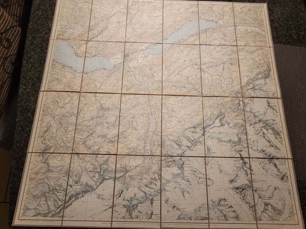 SWISSTOPO Karte THUN BRIENZ INTERLAKEN EIGER JUNGFRAU WENGEN (Gebraucht) in Oetwil am See für ...