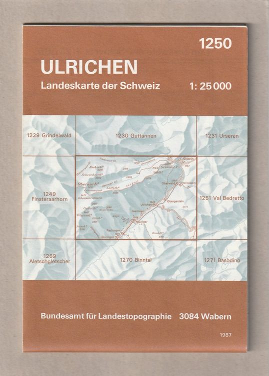 ULRICHEN Landkarte 1:25000 (Gebraucht) in Würenlingen für CHF 2 – mit ...