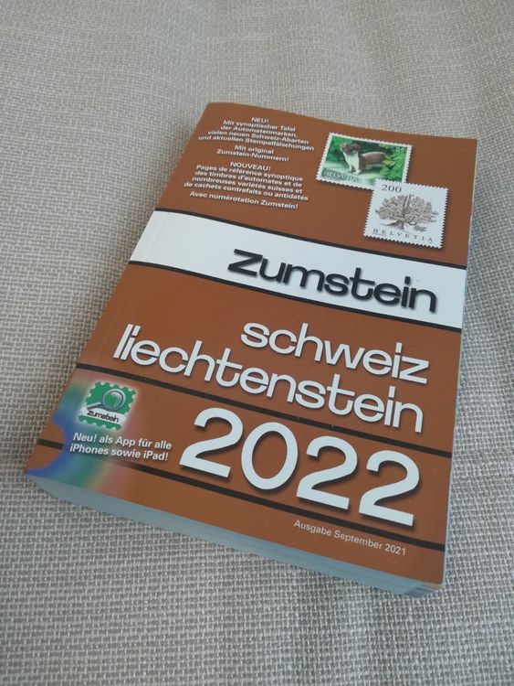 Zumstein-Briefmarkenkatalog Schweiz/Liechtenstein 2022 | Kaufen auf Ricardo