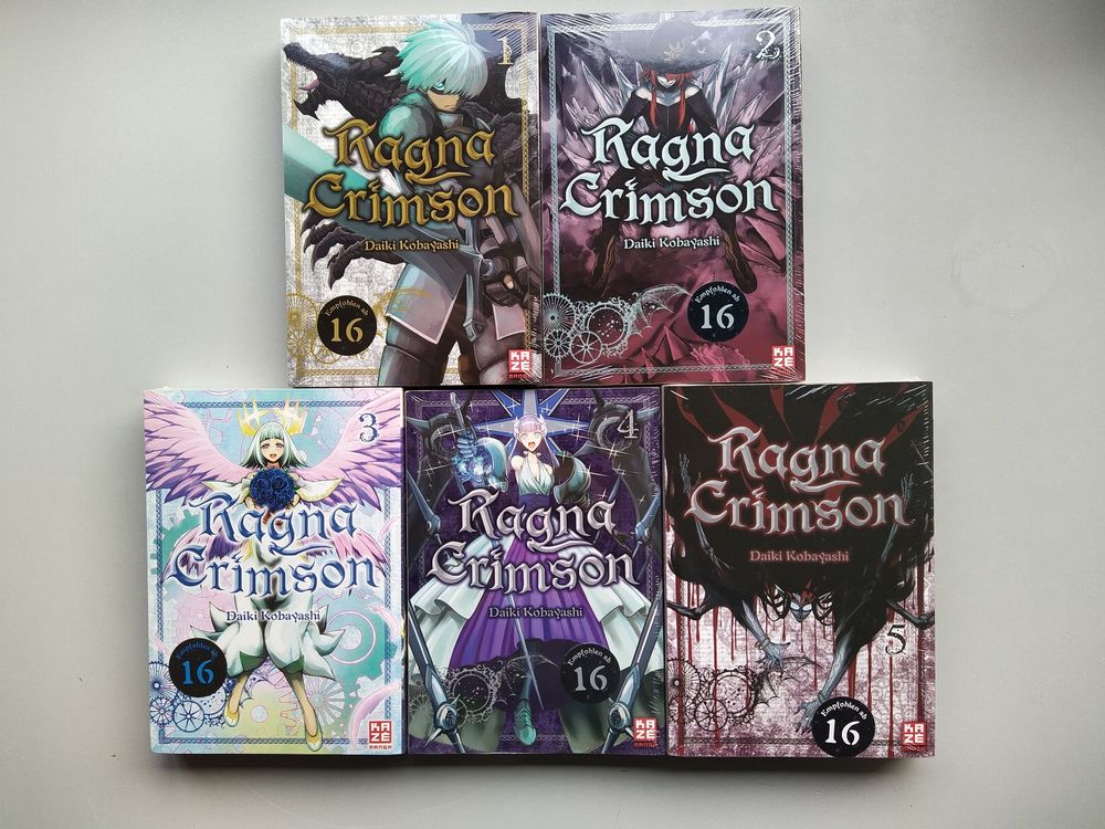 Manga "Ragna Crimson", Bände 1 bis 5, originalverpackt (Neu und originalverpackt) in ...