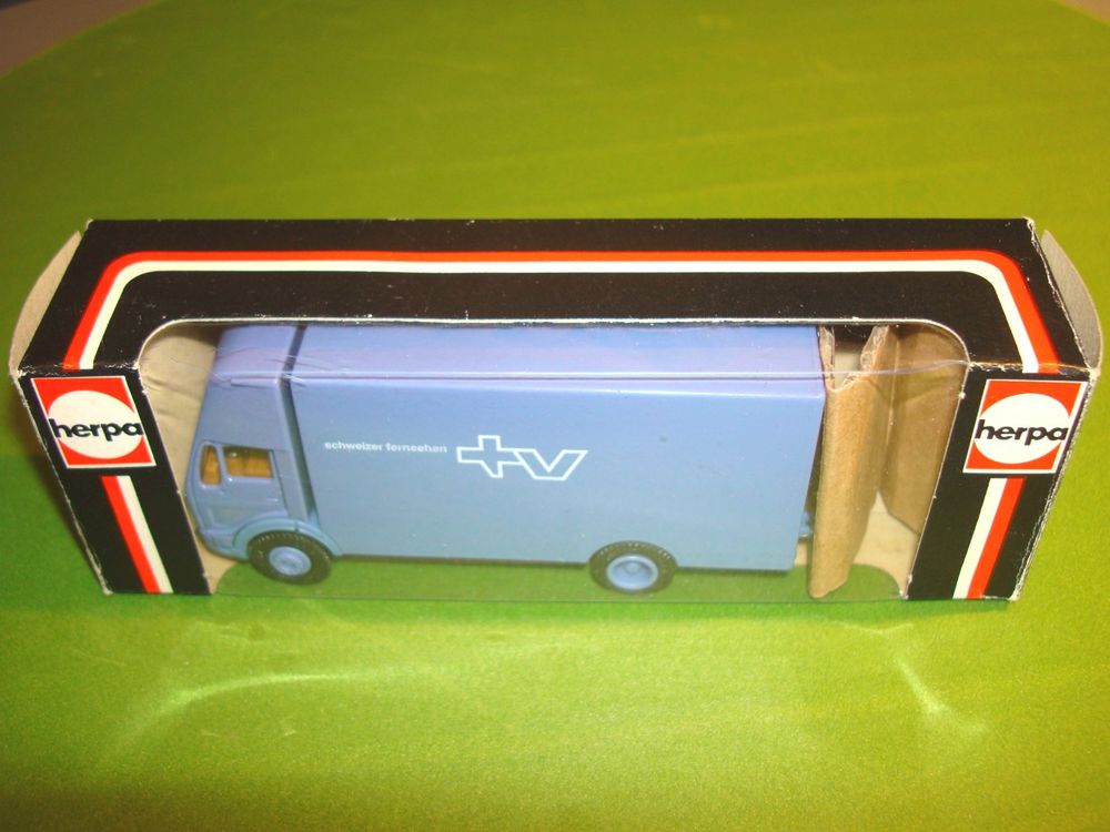 Mercedes Kastenwagen "Schweizer Fernsehen TV" Herpa Rarität. | Kaufen ...