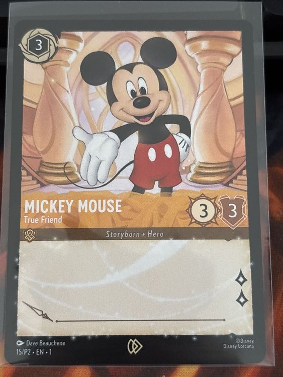 Disney Lorcana Mickey Mouse True Friend Promo (Neu (gemäss Beschreibung ...