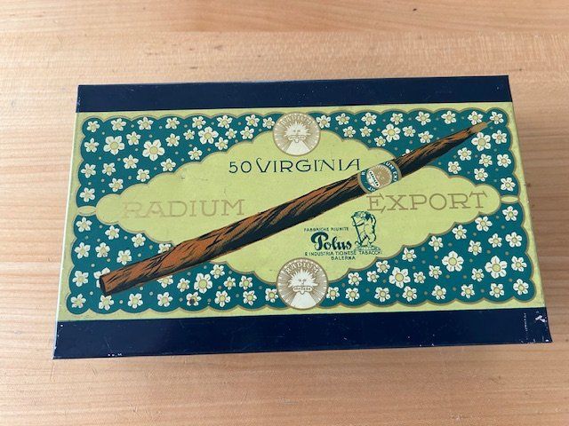 Brissago-Box aus Blech, Radium Export, Firma Polus Balerna | Kaufen auf ...