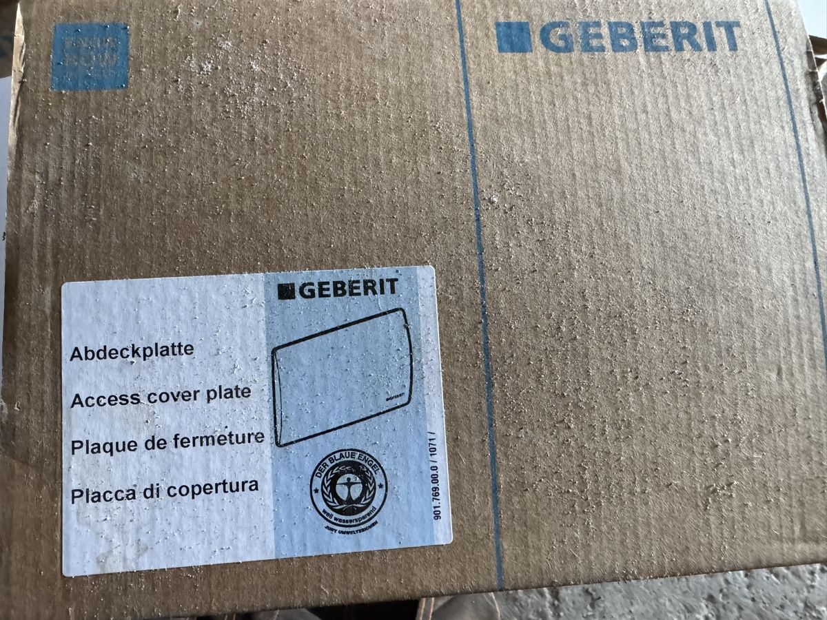 4 plaques de recouvrement Geberit (Neuf avec emballage d'origine) à ...