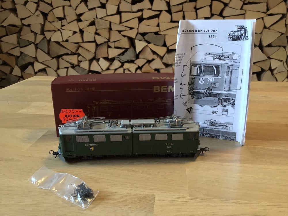Locomotive Bemo HOm RhB (Neu und originalverpackt) in Arzier-Le Muids ...