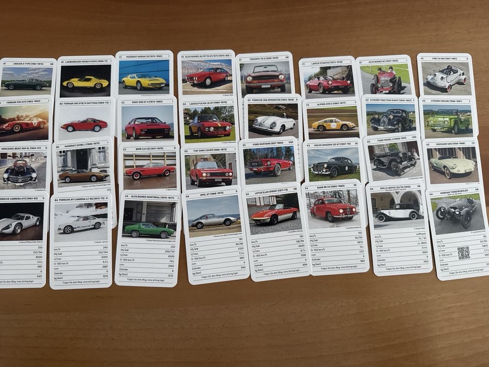 Autoquartett Quartett, Best of 10's-70‘s Classic Cars (Gebraucht) in ...