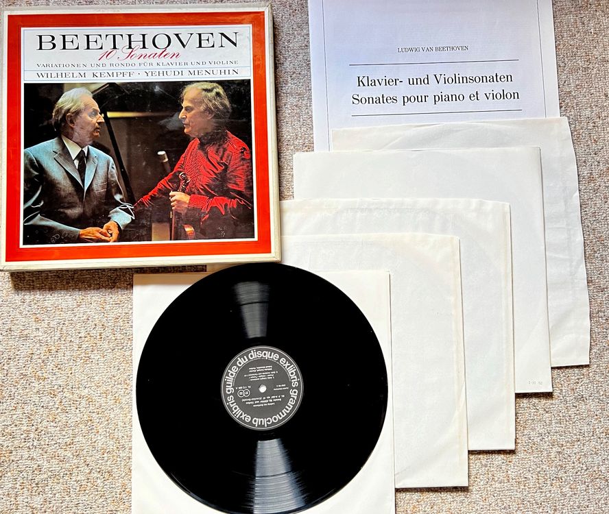 Beethoven 10 Sonaten Klavier Violine Kempff Menuhin 5LP Box (Gebraucht) in Unterseen für CHF 11. ...