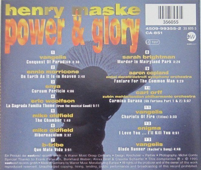 Henry Maske - Power & Glory (Enya/Oldfield/Morricone...) (Gebraucht) in ...